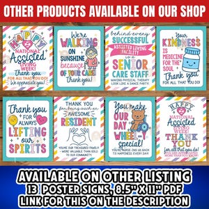 Assisted Living Gift, Printable Assisted Living Staff Gift for ...