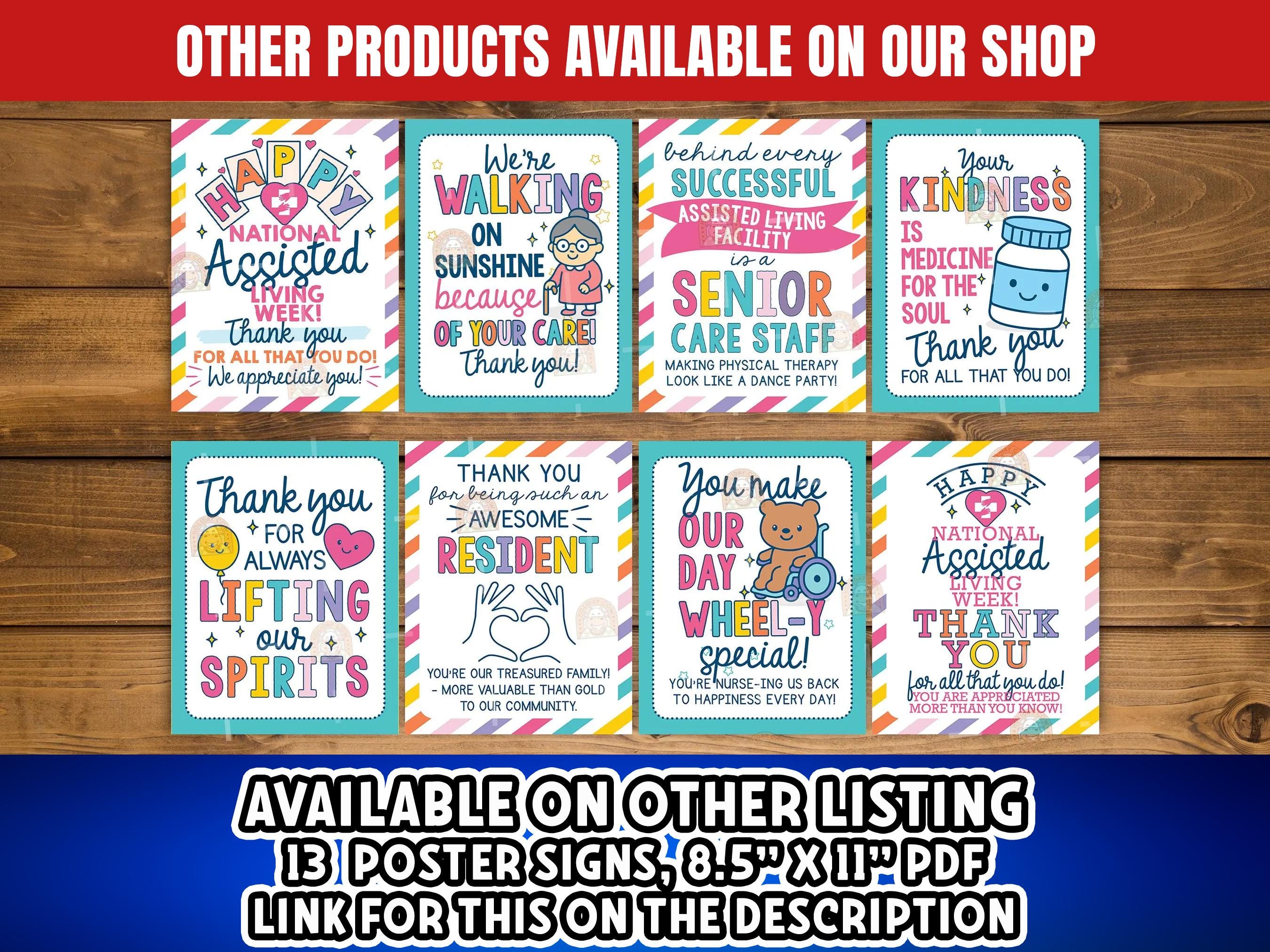 Assisted Living Week Gift Printable, National Assisted Living Week Card ...