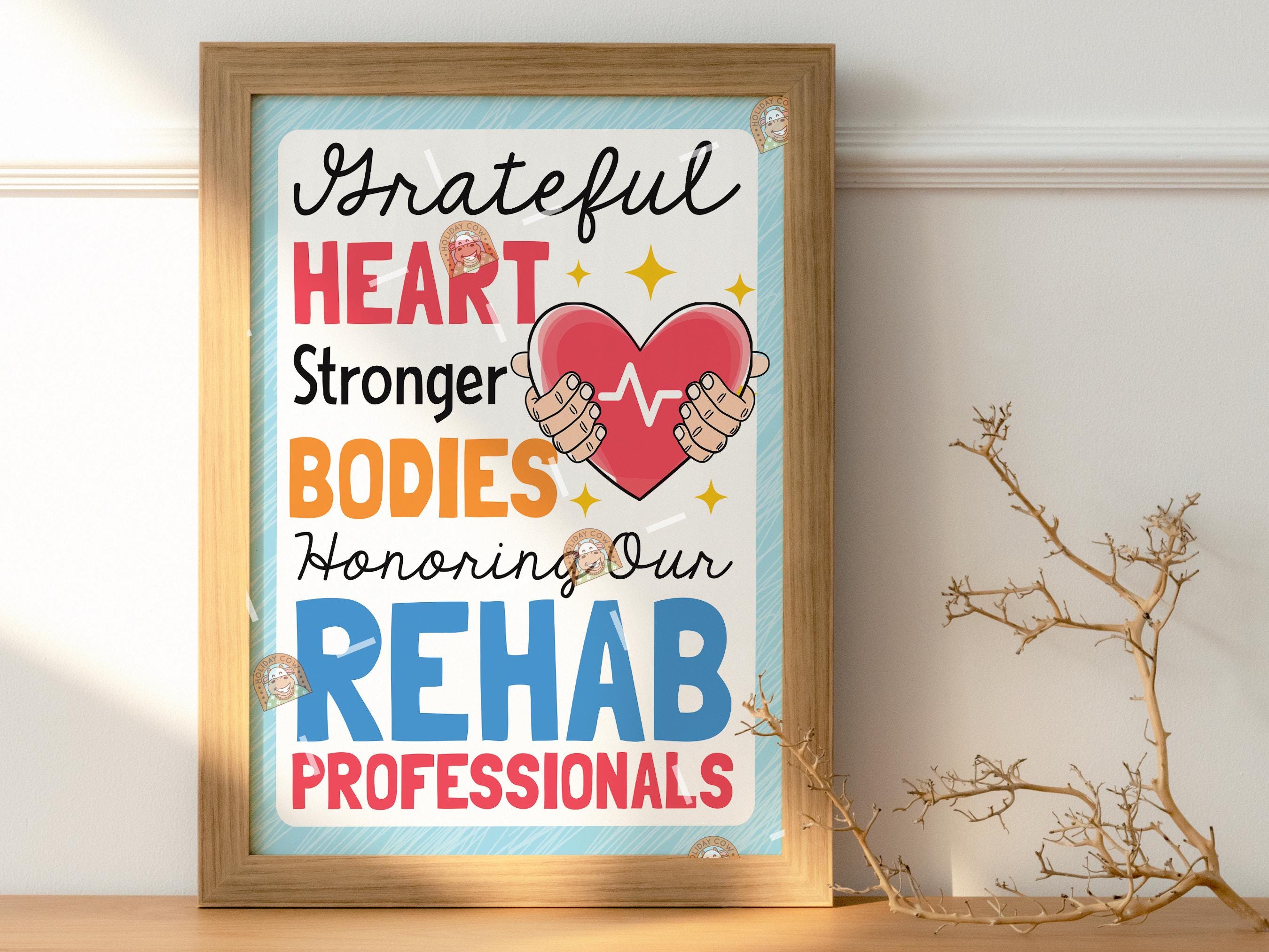 National Rehabilitation Week Card Printable, Happy Rehab Week Sign ...