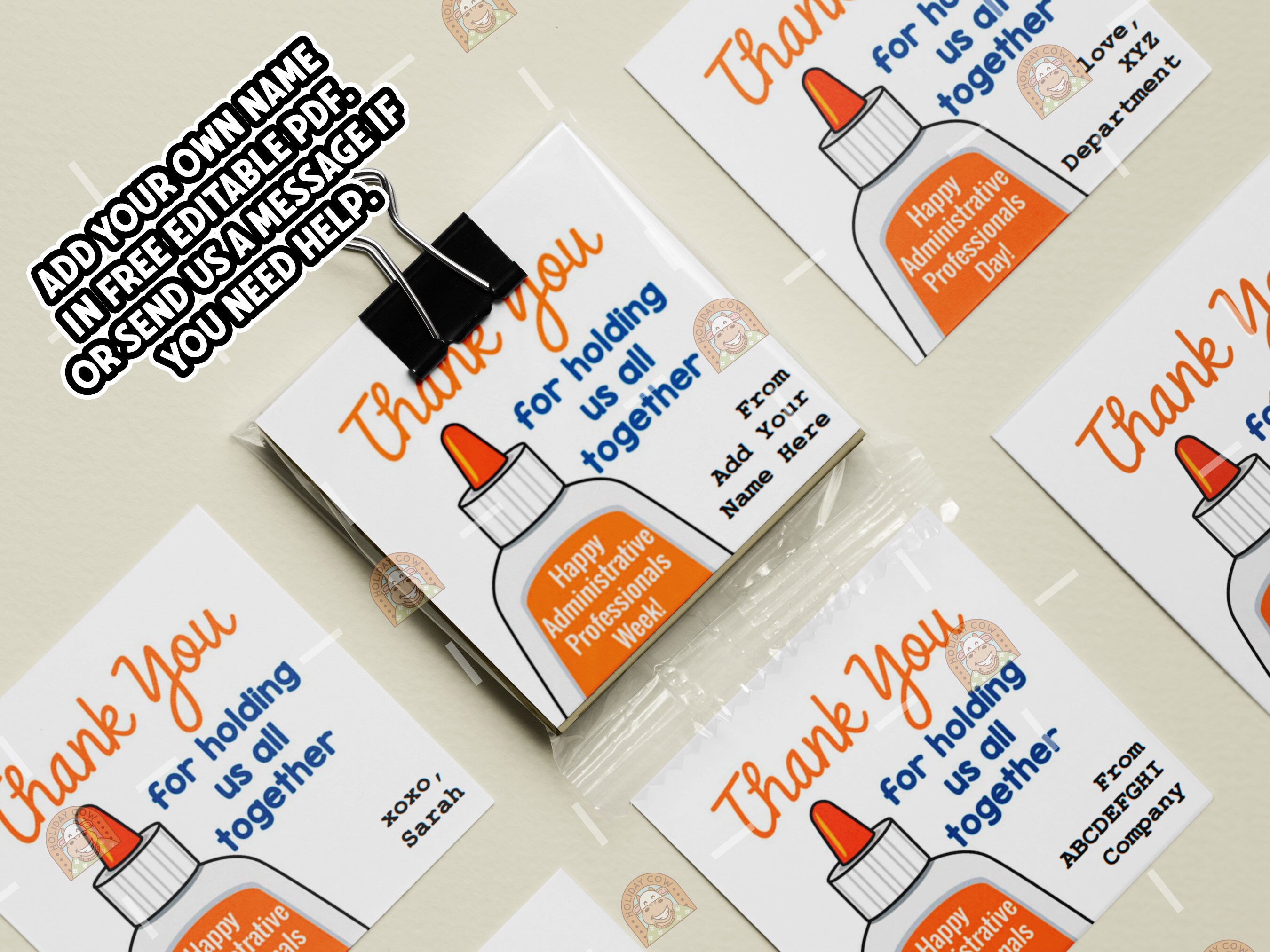 Administrative Professionals Day Gift Tag Printable, Funny ...