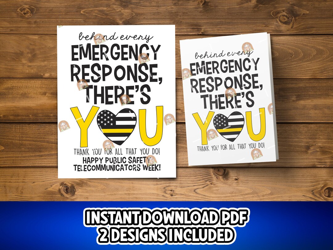 Public Safety Telecommunicators Gift, Printable Telecommunicators Week ...