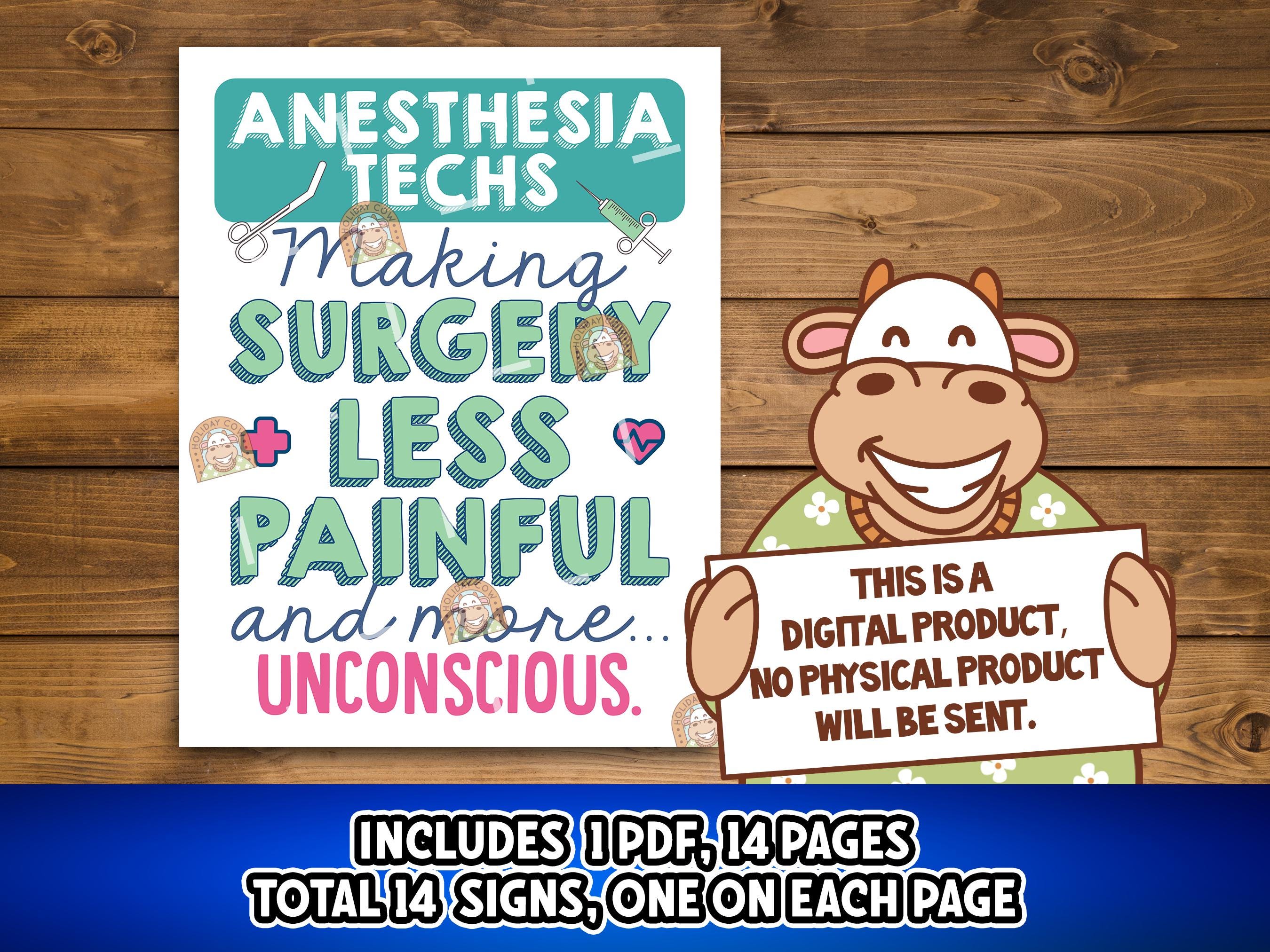 Anesthesia Tech Signs Printable, Anesthesia Tech Week Posters ...