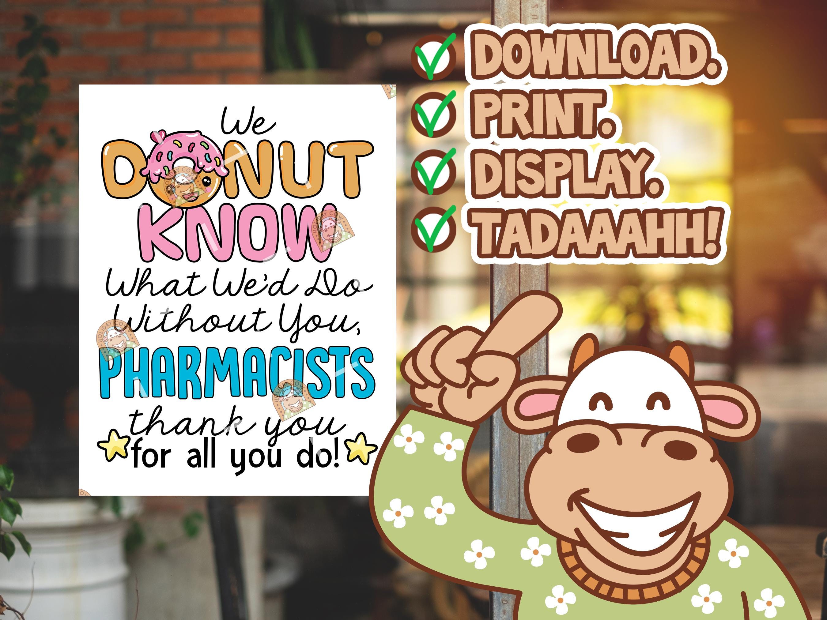 Pharmacist Day Printable Signs, Pharmacist Day Gifts for Pharmacist ...