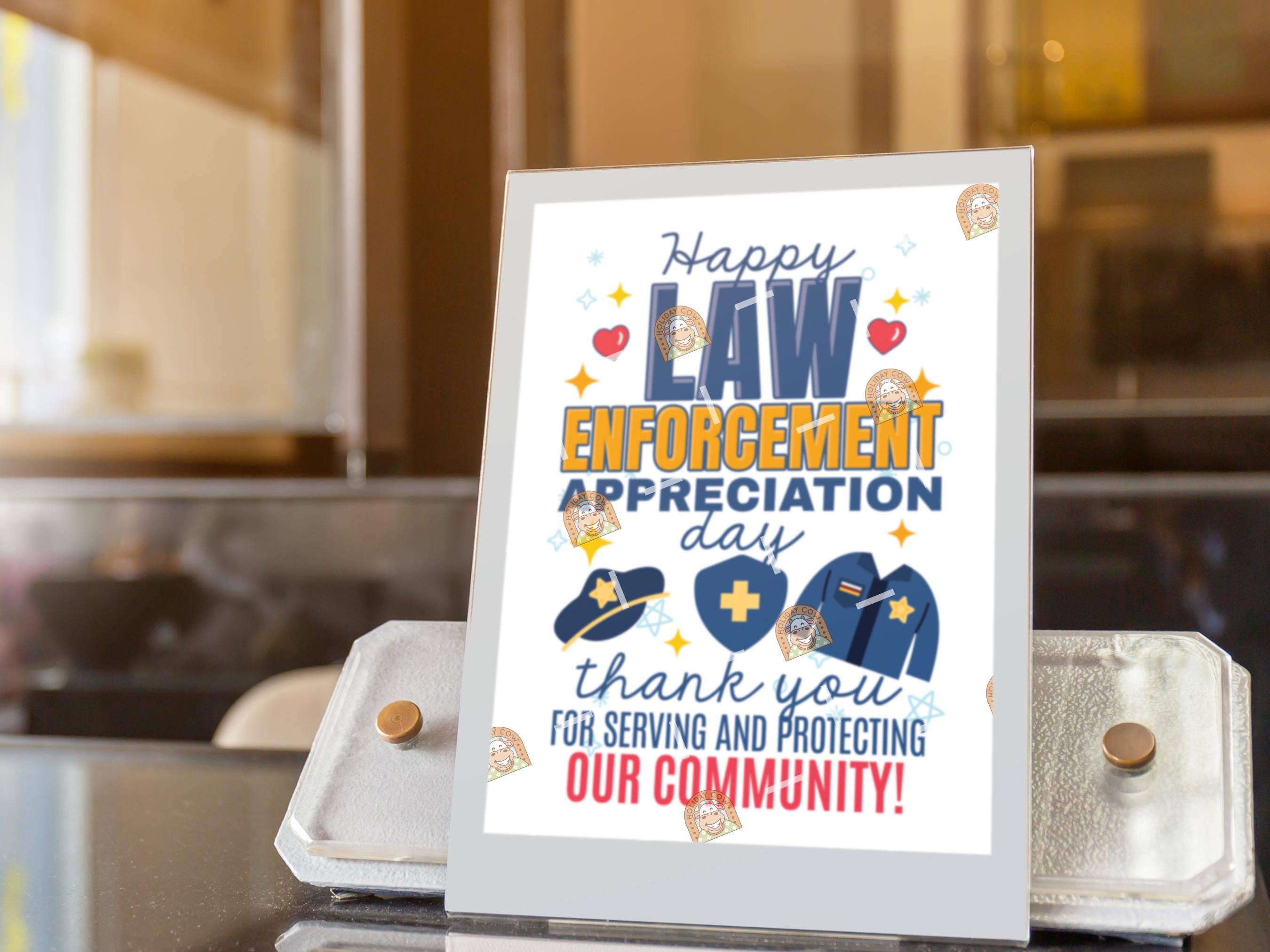 Law Enforcement Appreciation Day Signs Printable, LEAD Signs, Law ...