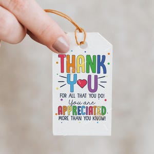Employee Appreciation Week Gift Tag Printable, Staff Appreciation ...