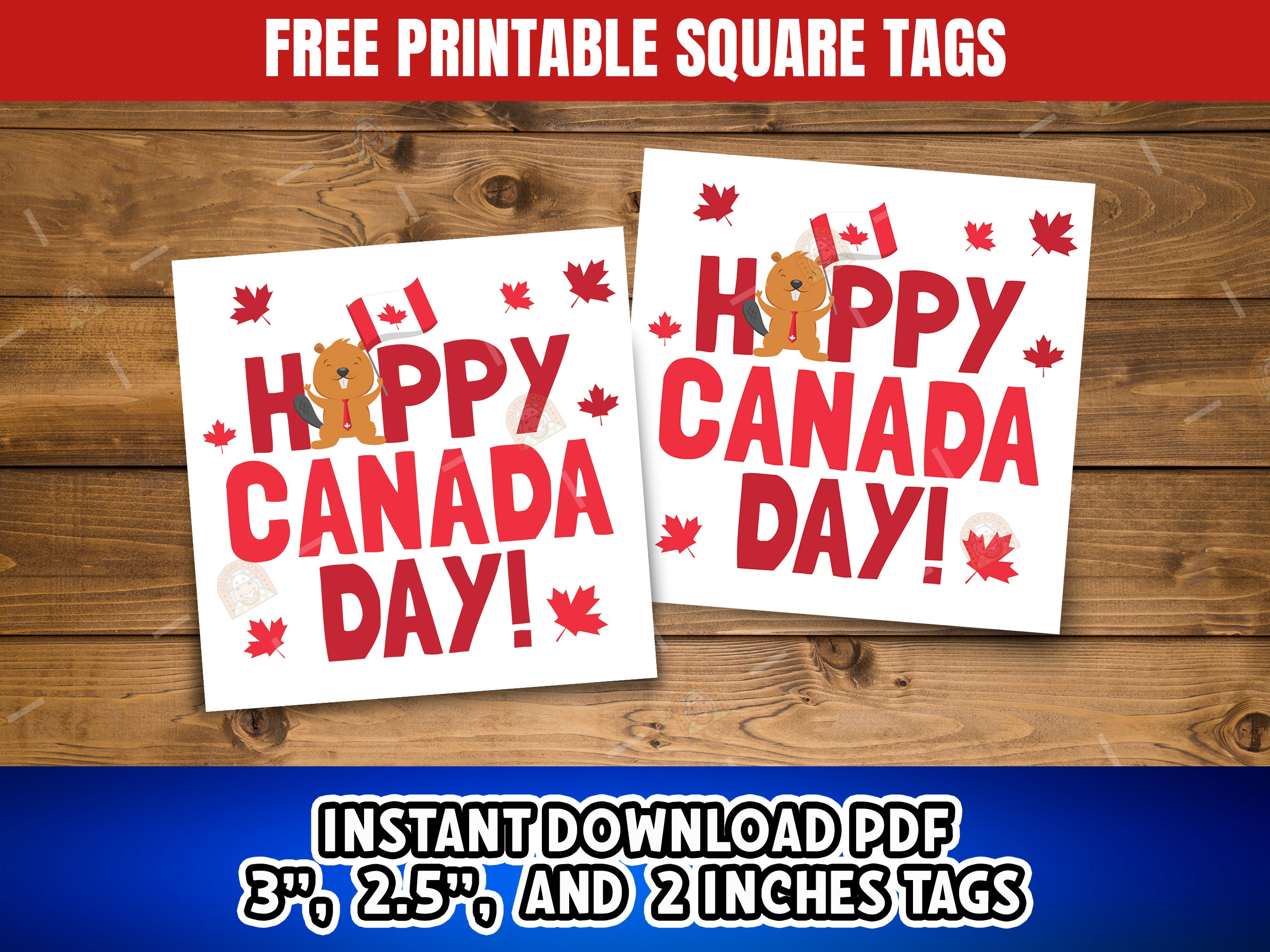 Canada Day Signs Bundle, Printable Canada Day Poster, Happy Canada Day ...