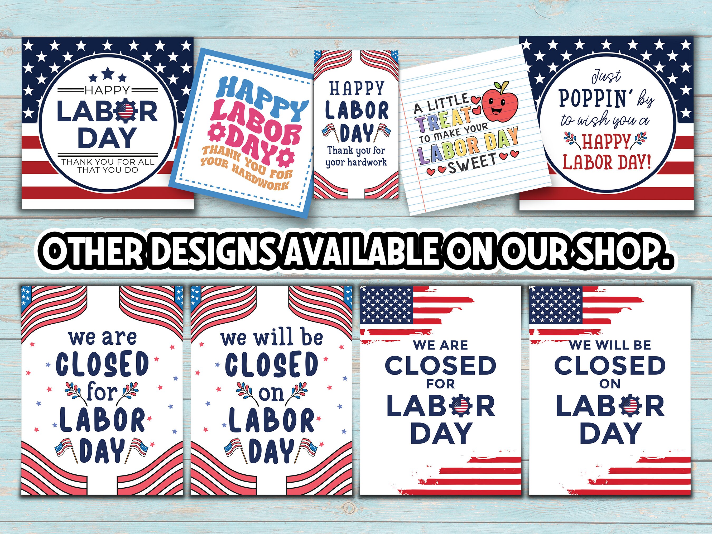 Labor Day Tags, Happy Labor Day Printable Tags, Labor Day Gift Tags ...