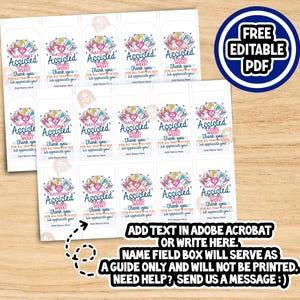 Assisted Living Week Tag Printable, National Assisted Living Week Gift ...