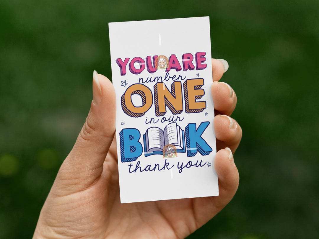 Librarian Gift Tag Printable, Librarian Thank You Librarian Day Gift ...