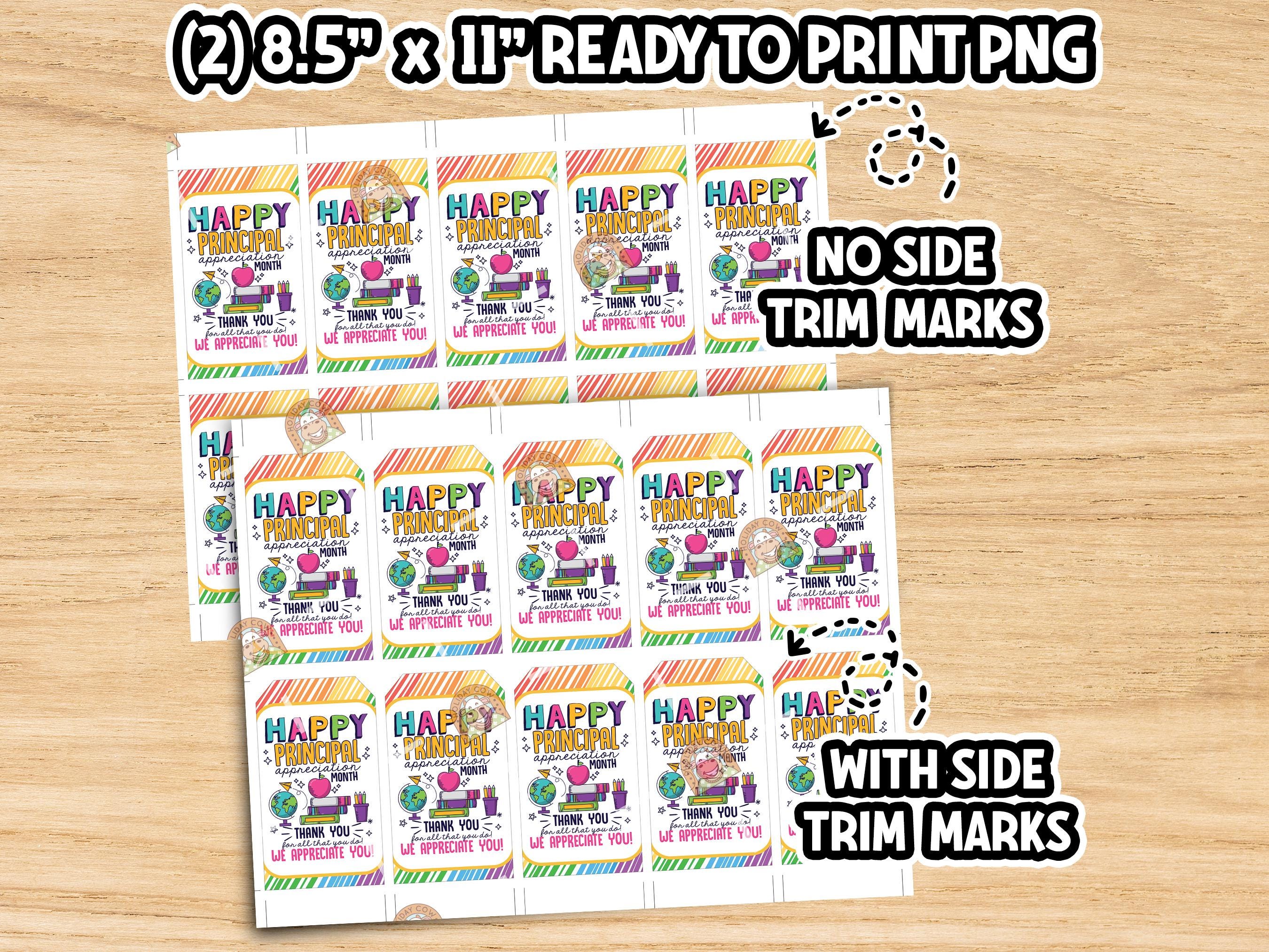 Principal Appreciation Month Tag Printable, National Principals Month ...