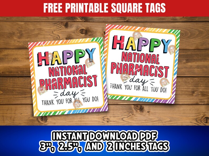 Pharmacist Day Printable Signs, Pharmacist Day Gifts for Pharmacist ...