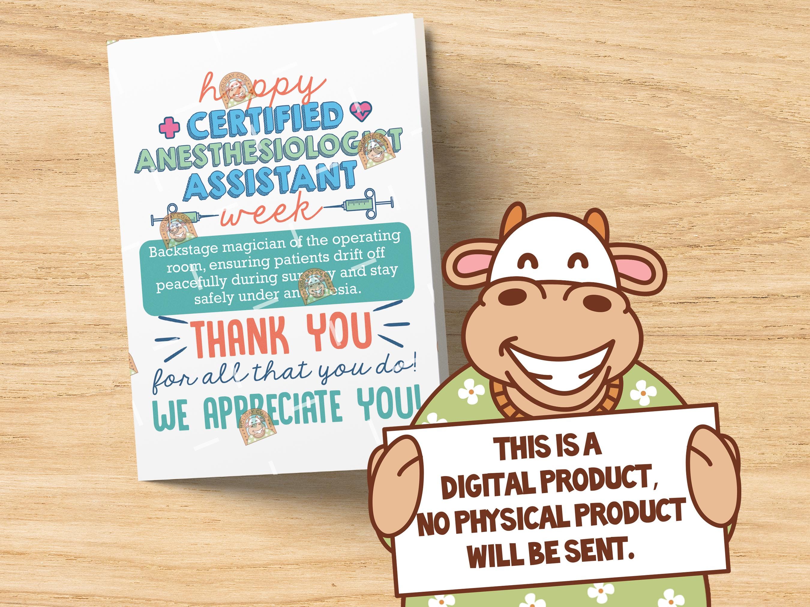 CAA Week Gift, Printable CAA Week Card, National Certified ...