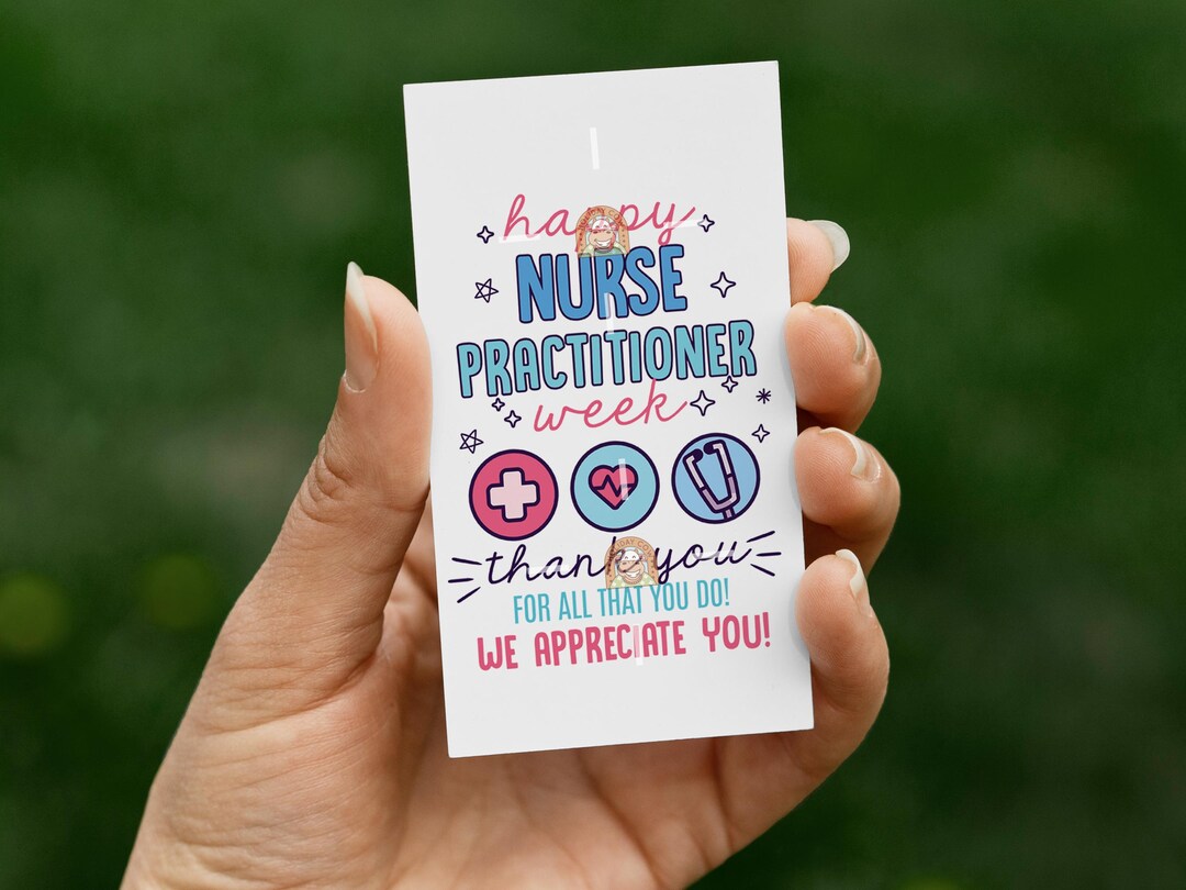 Nurse Practitioner Week Tags Printable, Nurse Practitioner Week Gift ...