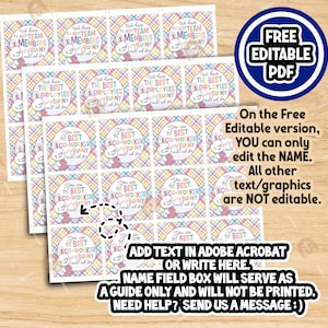 Team Members Easter Tag, Printable Best Employee Any Bunny Could Ask ...