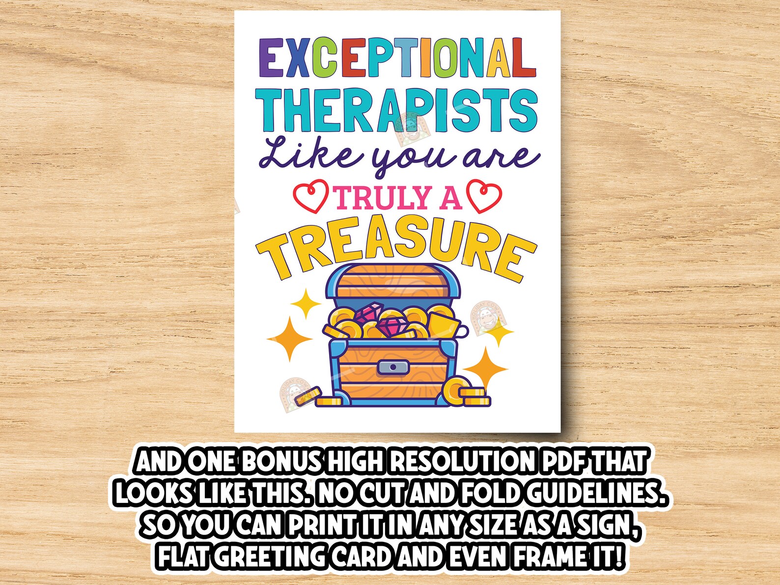 Printable Recreational Therapists Card, National Therapeutic Recreation ...