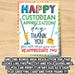 Custodian Day Card Printable, Custodian Appreciation Gift, Thank You ...