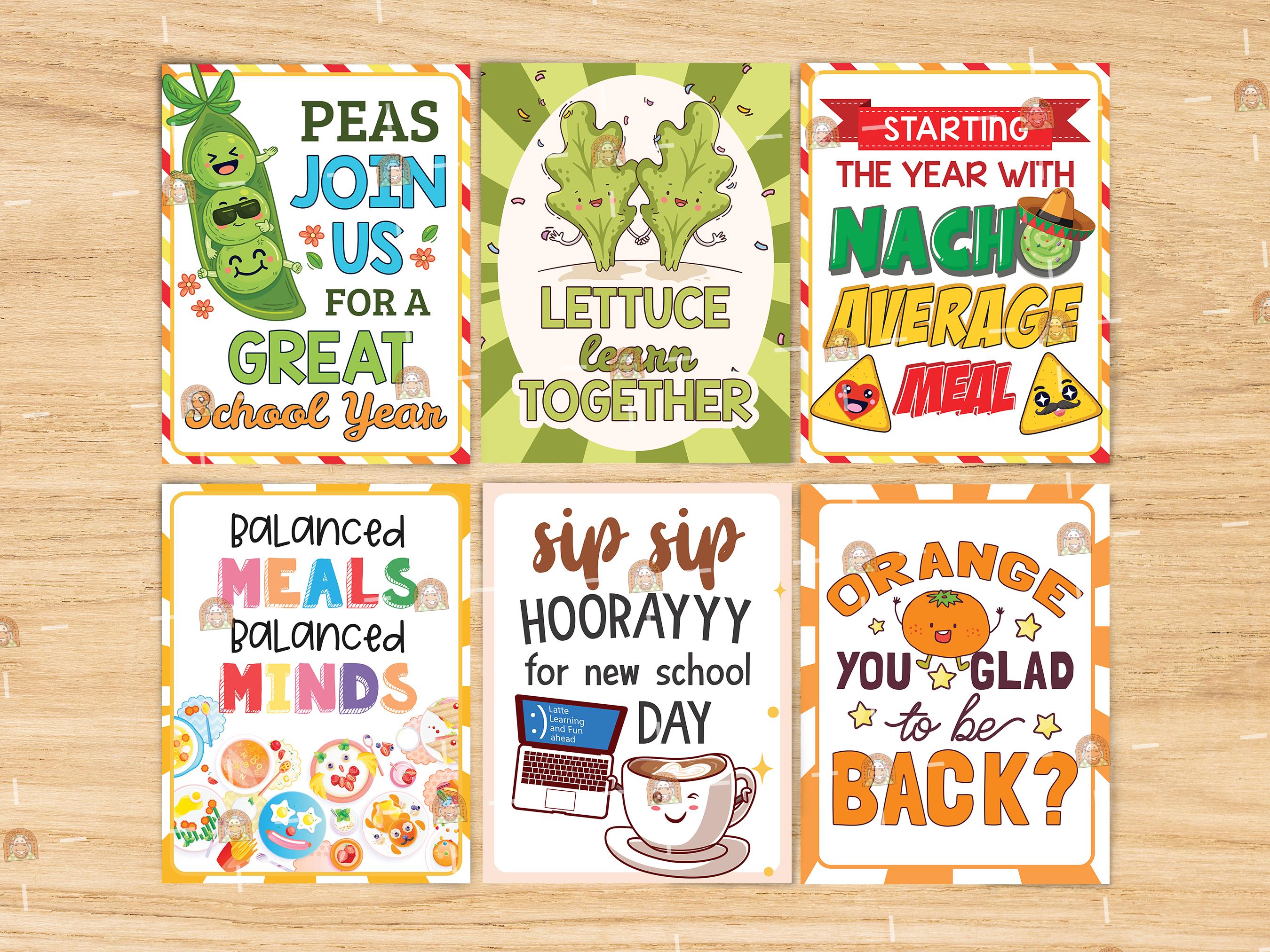 Cafeteria Signs Printable Bundle, Lunchroom Bulletin Board, Preschool ...