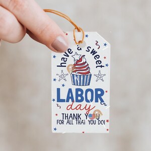 Labor Day Tag, Happy Labor Day Printable Tags, Labor Day Gift Tags ...