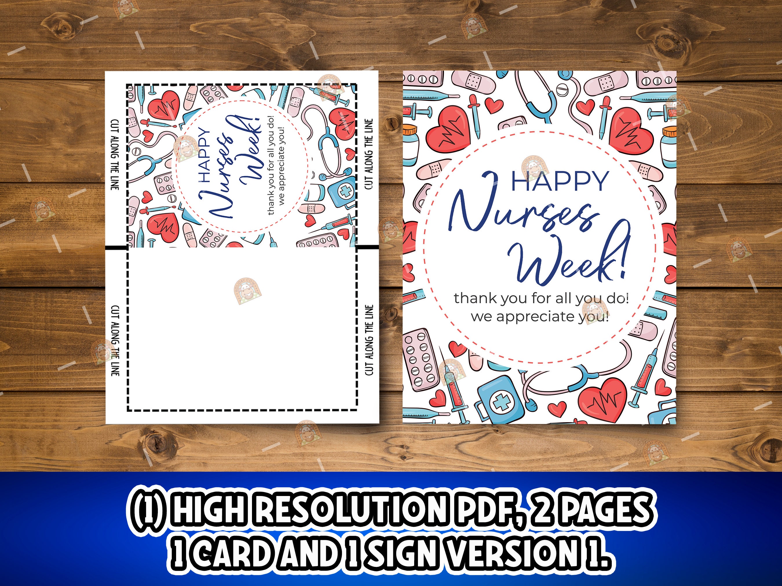 National Nurses Week Card Printable, Nurse Appreciation Card, Happy Nurses Week Card, Nurse ...