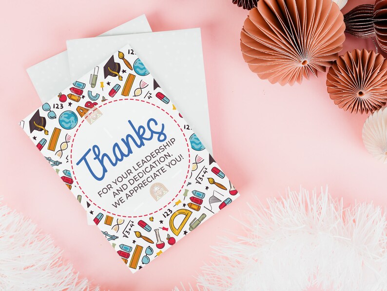 Principal Appreciation Card, School Principal Gift Printable , National ...