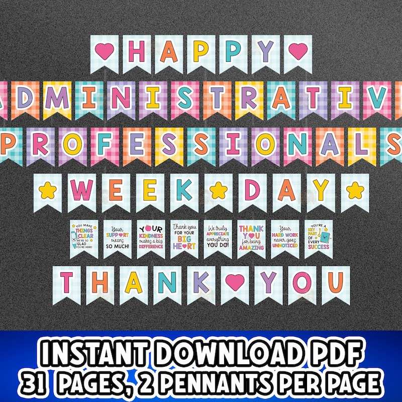 Administrative Professional Week Banner - Etsy