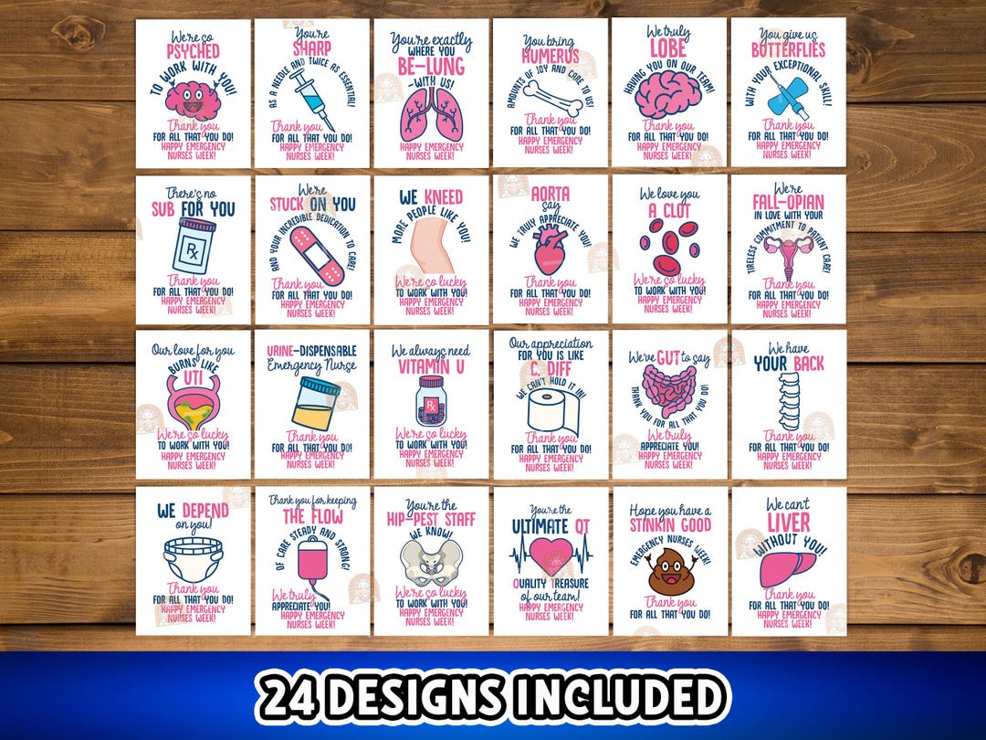 ER Nurses Week Signs, Emergency Nurses Week Signs Printable, Thank You ...