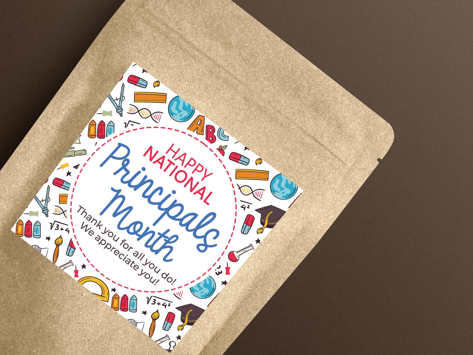 National Principals Month Tag Printable, Principal Appreciation Month ...