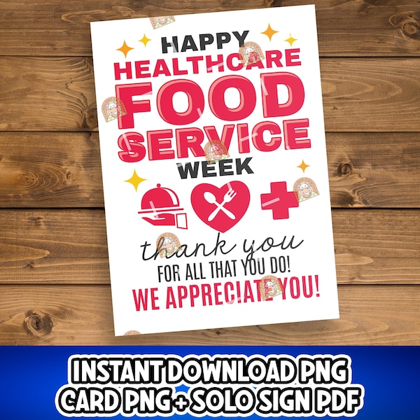 Healthcare Food Service Week - Etsy