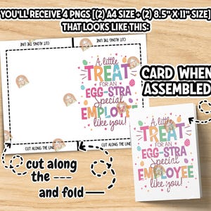 Easter Employee Gift, Printable Thank You Employee Easter Card, Staff ...