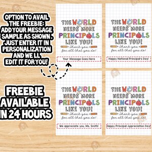Principal Appreciation Card, School Principal Gift Printable , National ...