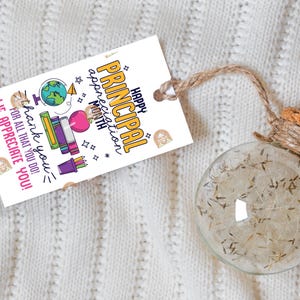 Principal Appreciation Month Tag Printable, National Principals Month ...
