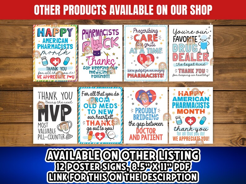 Pharmacist Gift Printable, Pharmacists Month Sign, National Pharmacy ...