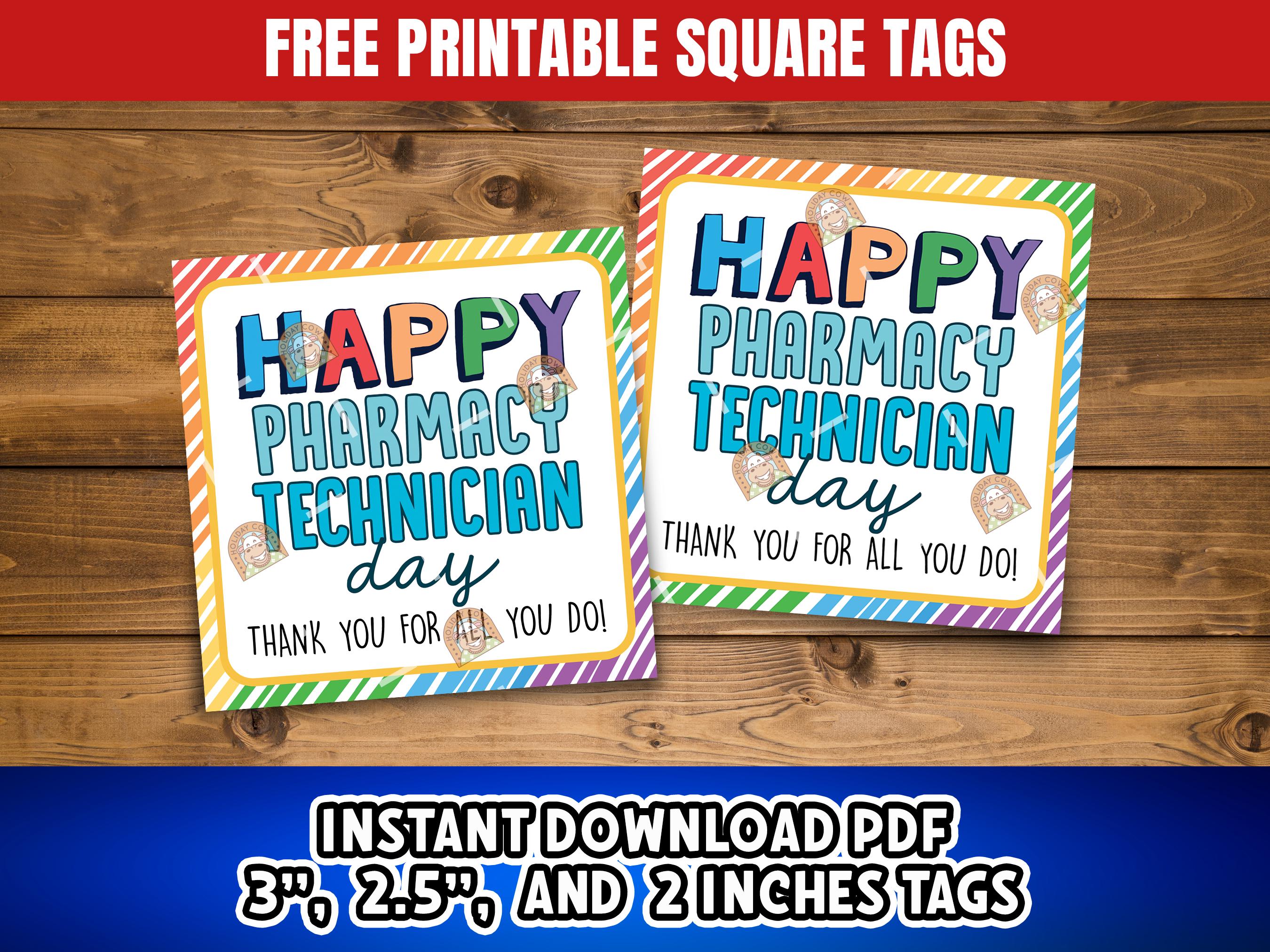 Pharmacy Tech Day Signs Printable, Pharmacy Technician Day Gift ...