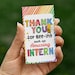 Intern Tag, Printable Tags for Intern, National Intern Day Gift Tags ...