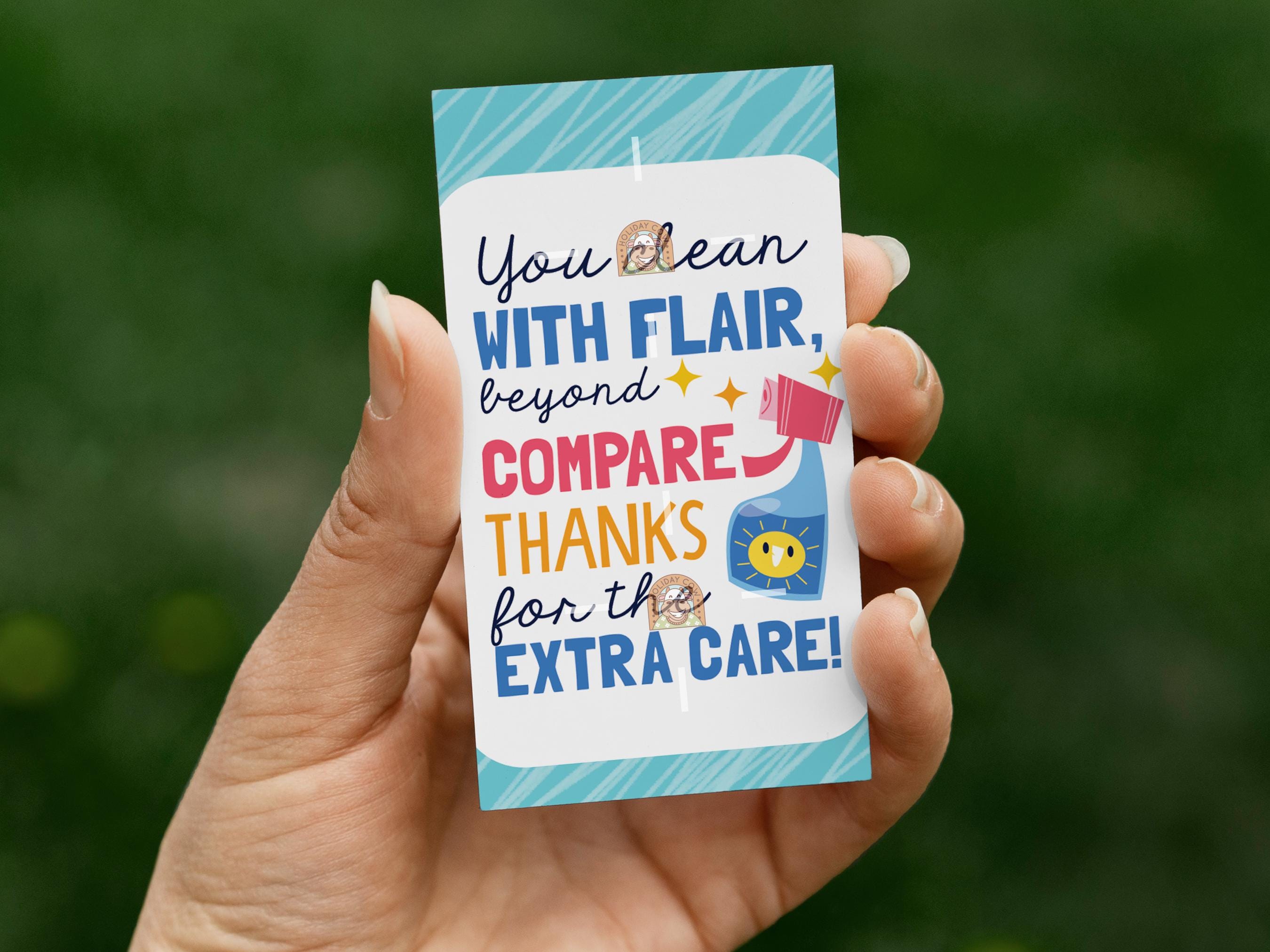 EVS Week Gift Tag Printable, Housekeeping Gift Tag, Housekeeping ...