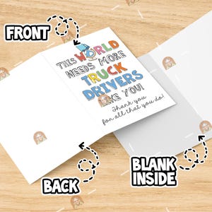 Truck Driver Appreciation Gift, Truck Driver Appreciation Week Card ...