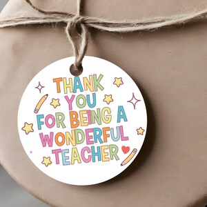 Teacher Appreciation Tags, Teacher Appreciation Gift Tags Printable ...