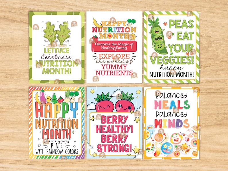 Nutrition Month Signs Printable, School Nutrition Month Décor ...
