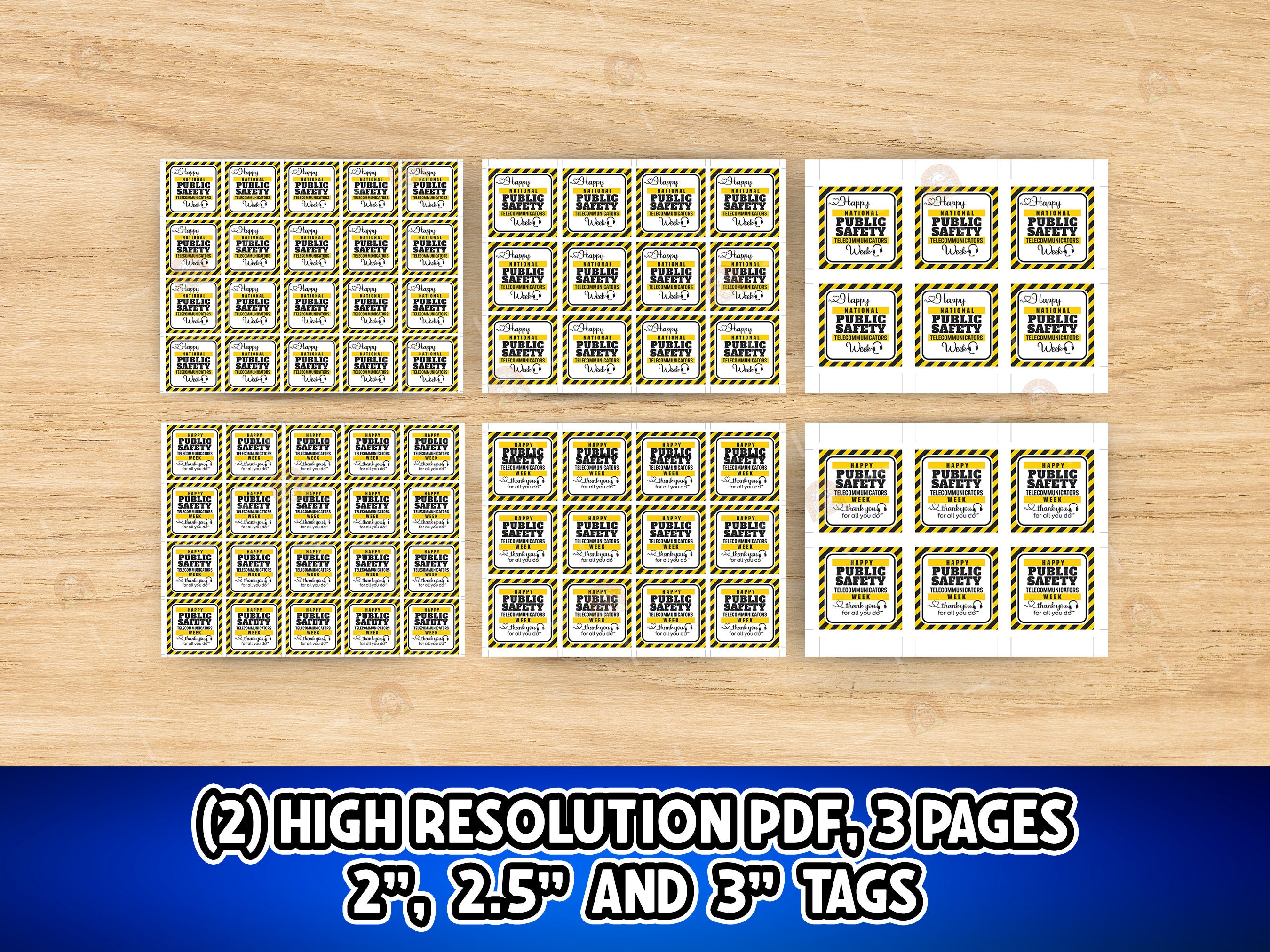 Dispatcher Thank You Tag, Public Safety Telecommunicators Week Tags ...