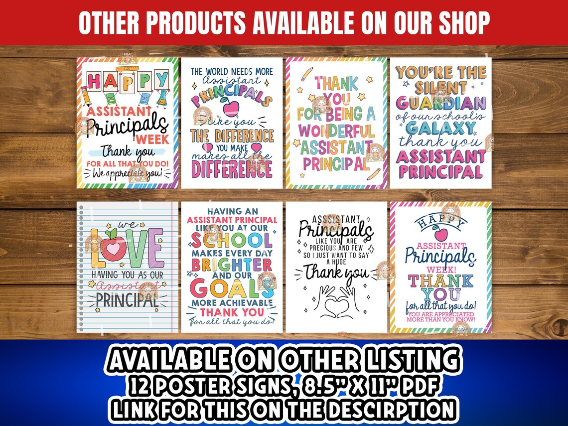 Assistant Principals Week Banner Printable, Assistant Principals ...