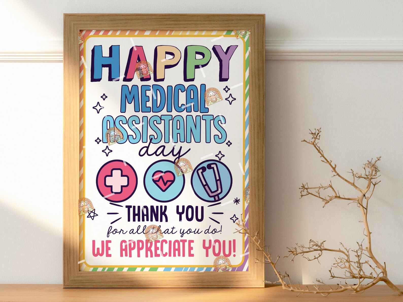 Medical Assistant Day Card Printable, Medical Assistant Gift, Happy MA ...