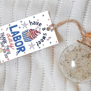 Labor Day Tag, Happy Labor Day Printable Tags, Labor Day Gift Tags ...