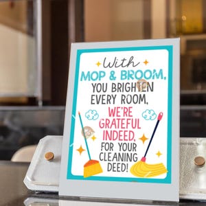 Custodian Gift Printable, Custodian Appreciation Sign, Thank You ...