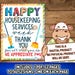 Housekeeping Week Sign Printable, Housekeeping Appreciation Week Sign ...