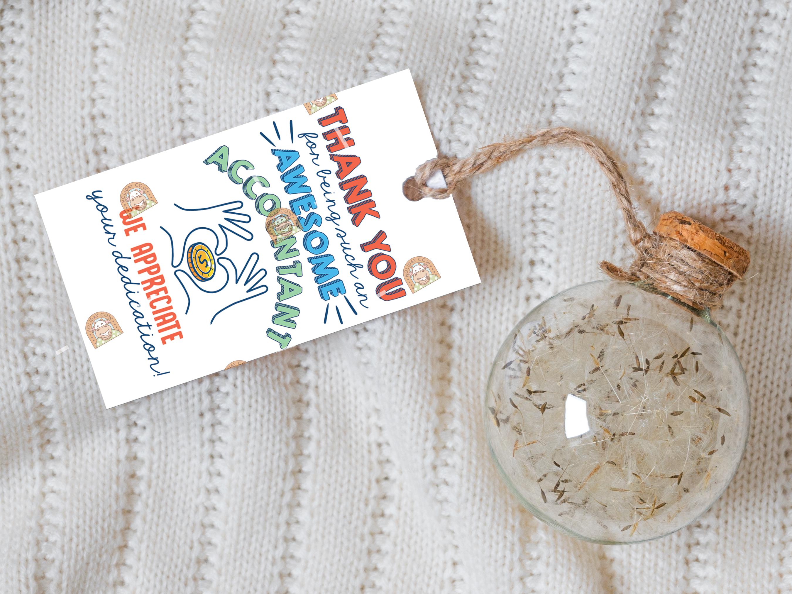 Accountant Tags Printable, Accountant Gift Tag, Accounting Day Tags ...