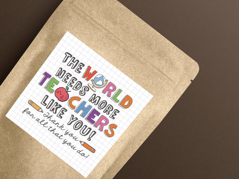 World Teachers Day Tag Printable, Teacher Appreciation Tag, Teacher ...