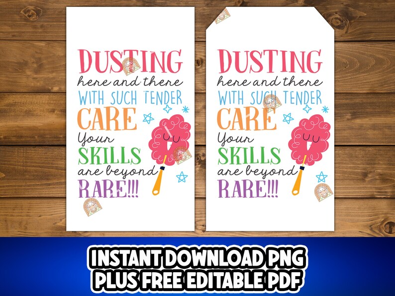 School Custodian Gift Tag Printable, National Custodian Day Tags ...