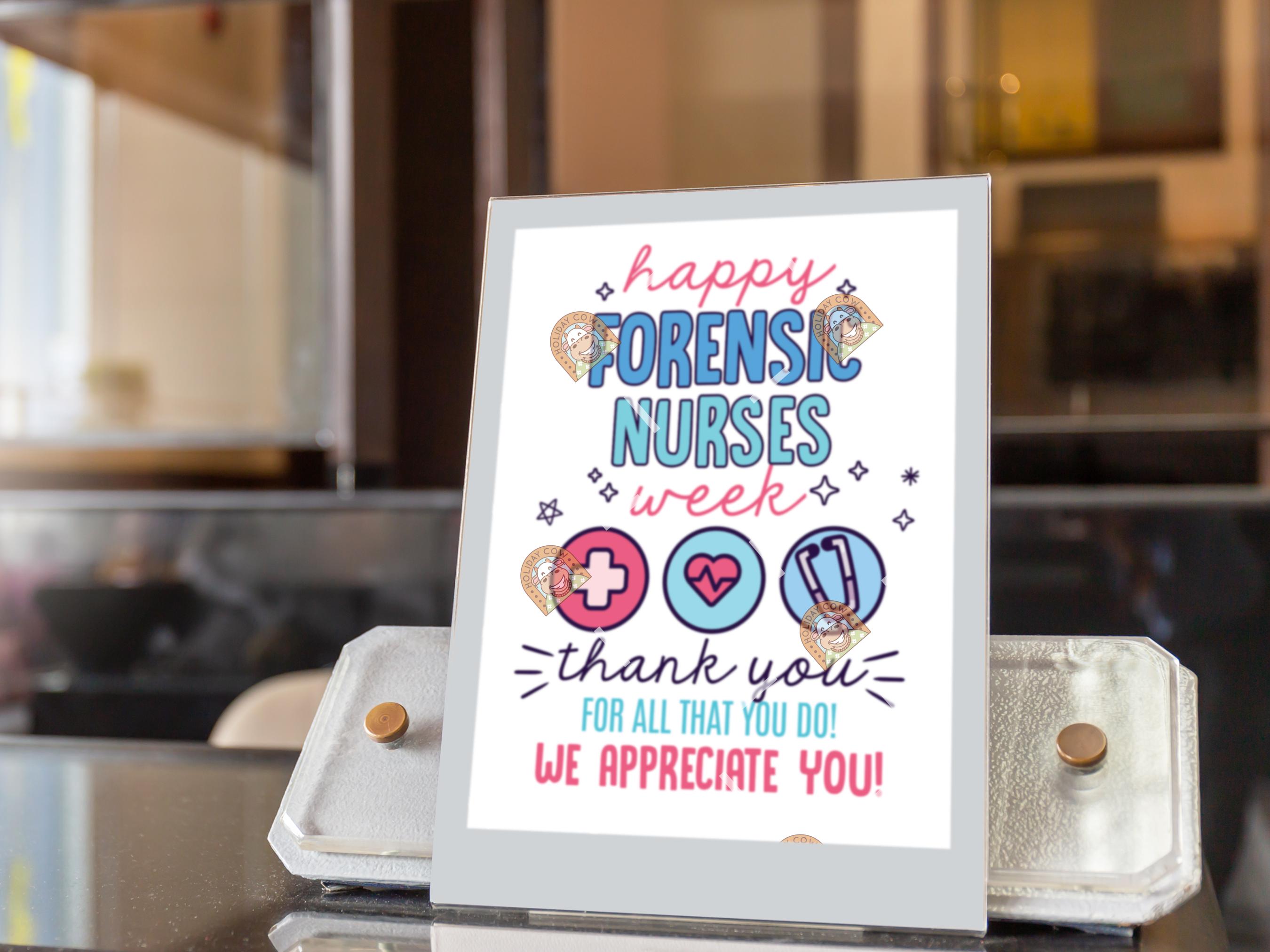 Forensic Nurses Week Card Printable, Forensic Nurse Gift, SANE Nurse ...