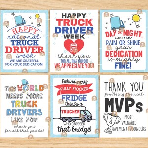 Truck Driver Appreciation Week Signs Printable, Truck Driver ...
