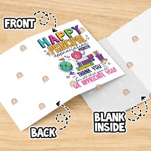 Principal Appreciation Month Card Printable, National Principals' Month ...